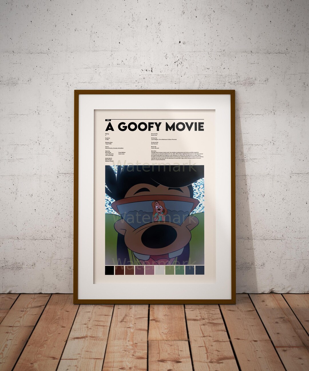 A Goofy Movie Poster | 30th Anniversary | Disney | Vintage Art Print ...