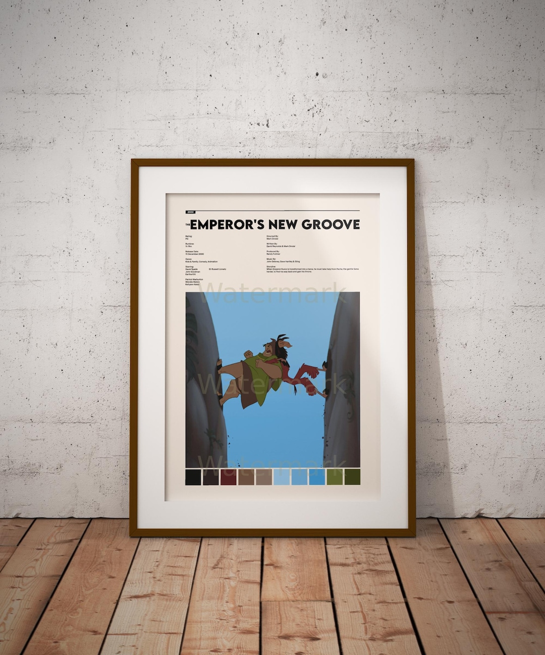 The Emperor's New Groove Poster Wall Art Print Vintage Art Print Custom ...