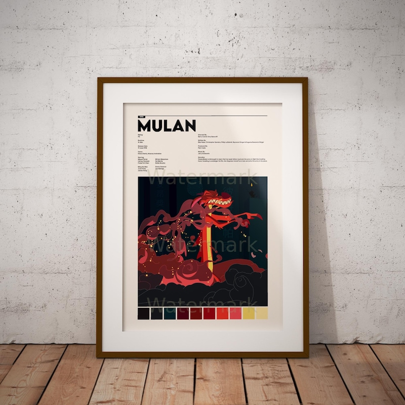 Mulan Poster - Etsy
