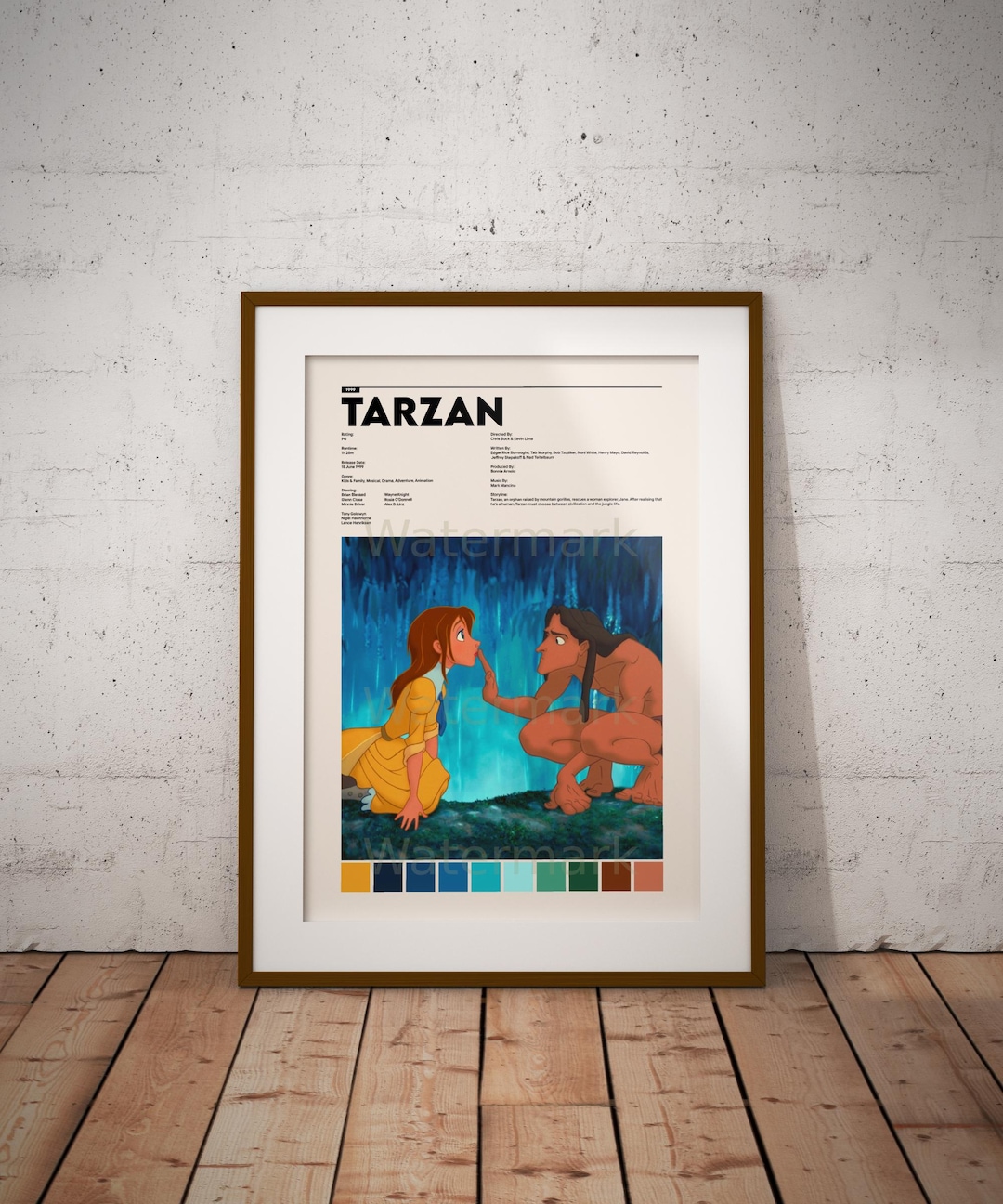 Tarzan Poster | Wall Art Print | Vintage Art Print | Custom Movie ...