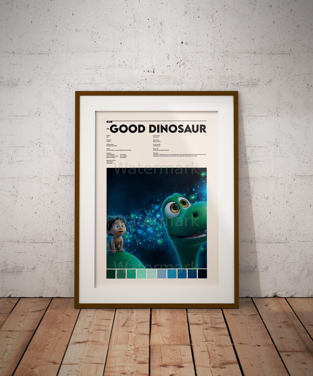The Good Dinosaur Poster | Wall Art Print | Vintage Art Print | Custom ...
