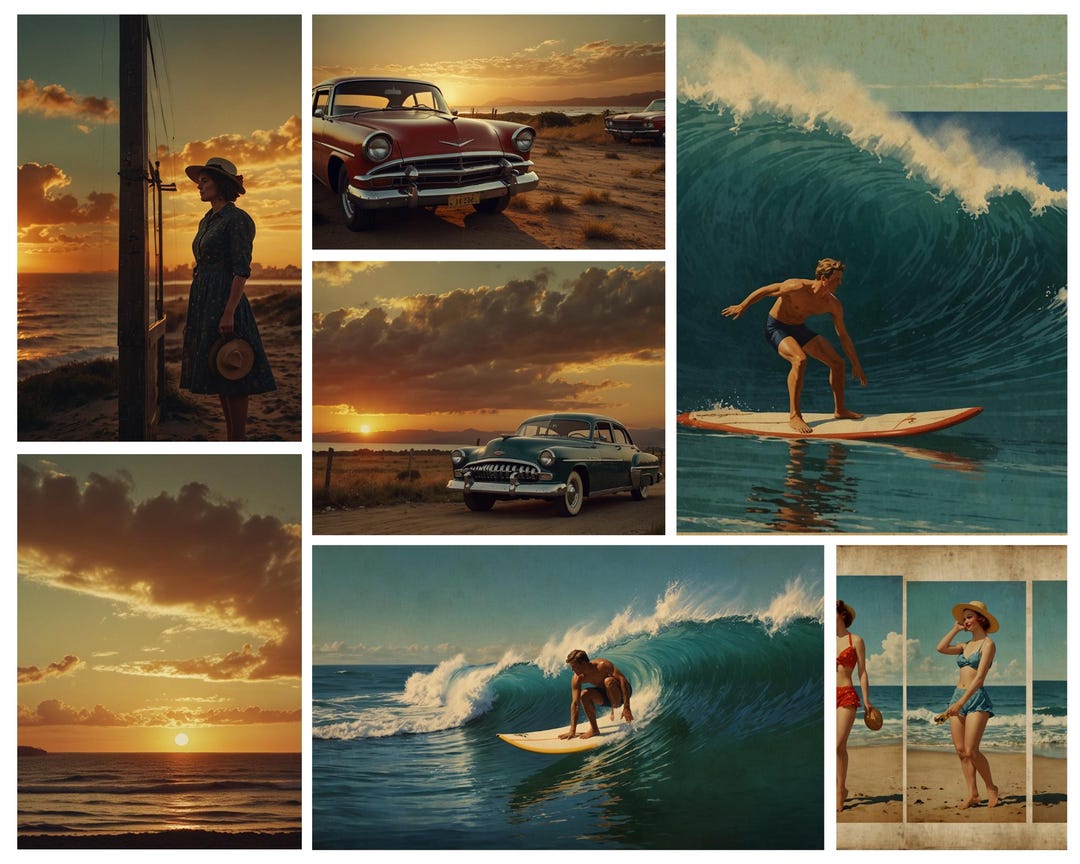 10 Vintage Digital Poster Pack DIY Art for Printing - Etsy