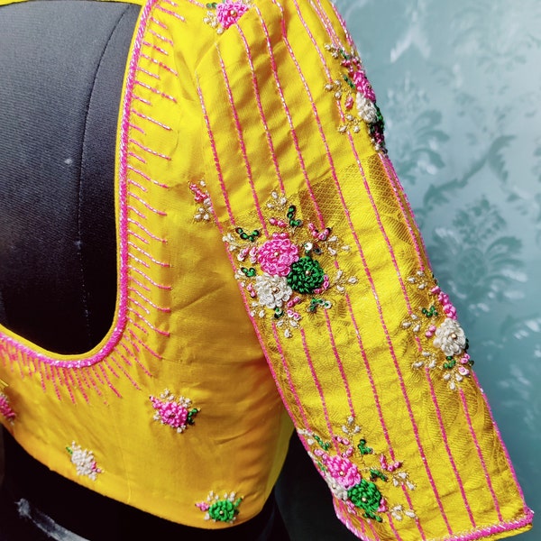 Maggam Work Blouse - Etsy