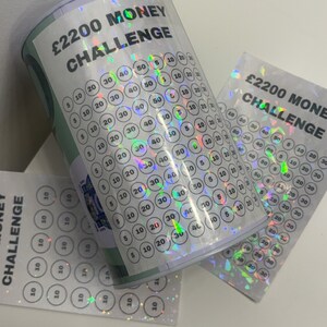 Tin Tracker Sticker| Money Saving Challenge | Cash Stuffing | Savings ...