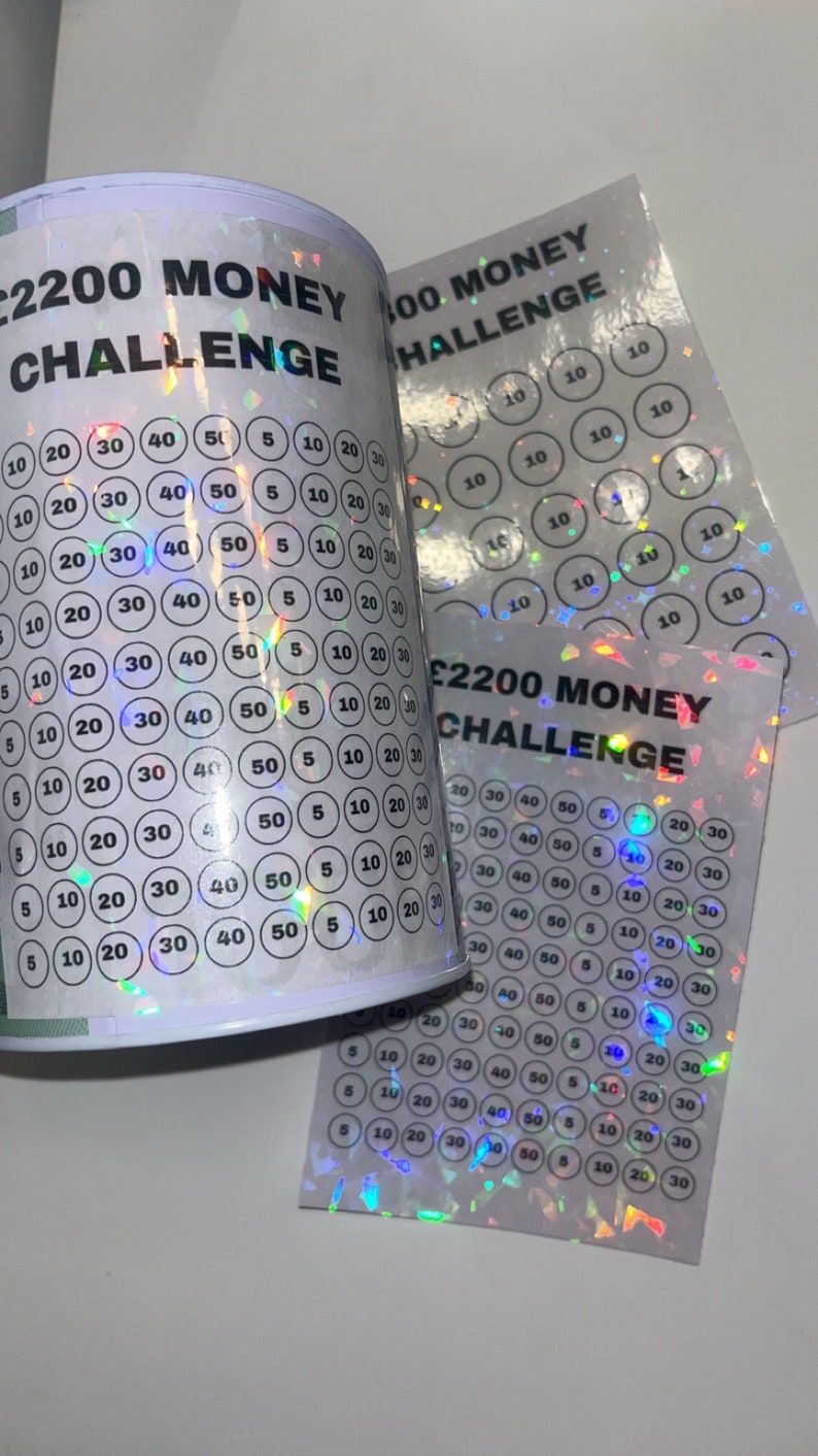 Tin Tracker Sticker| Money Saving Challenge | Cash Stuffing | Savings ...