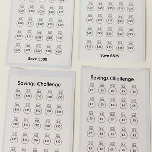 Tin Tracker Sticker| Money Saving Challenge | Cash Stuffing | Savings ...
