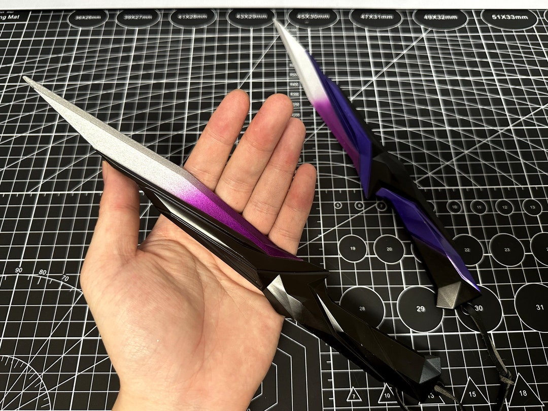 Metal Valorant Singularity Knife Blunt Blade 3D Alloy Carving Cosplay ...