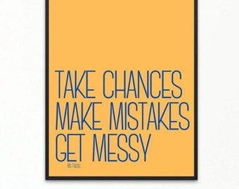 Take Chances Make Mistakes Get Messy Print Ms. Frizzle - Etsy