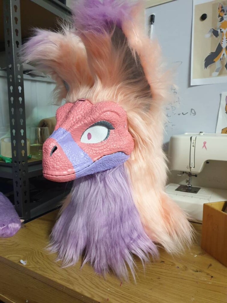 Fursuit Head Dino Mask Fursuit Raptor Mask Fursuit Head. - Etsy UK
