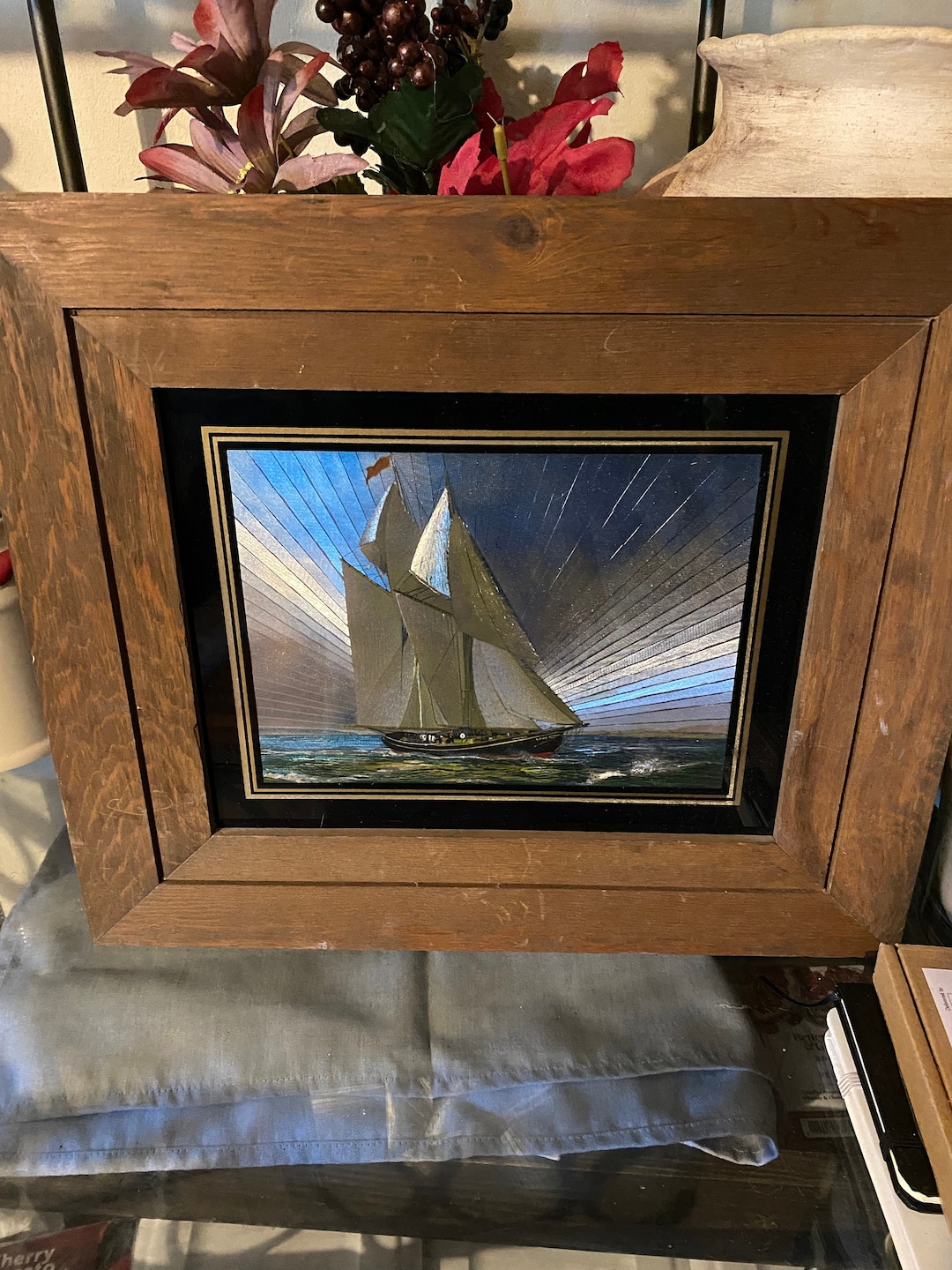 Foil Art Ship on the Sea - Etsy