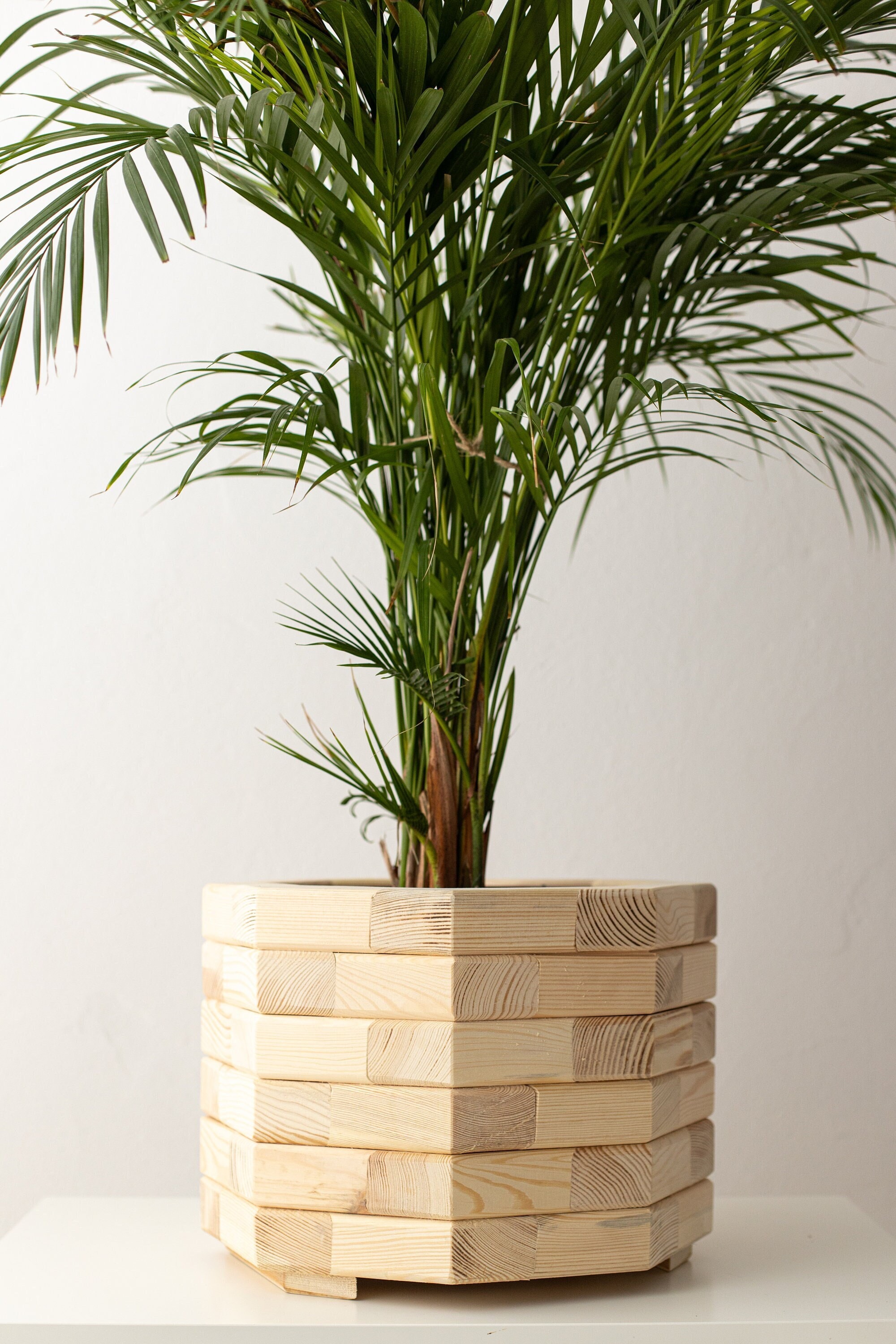 Octagonal Flower Pot For, Extra Large Floor Planter, Large Wooden Pot ...