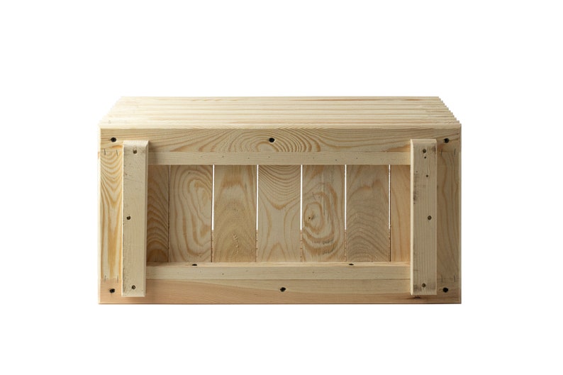 Simple Plant Pot for Floor, Wooden Flower Container in Boho Style ...