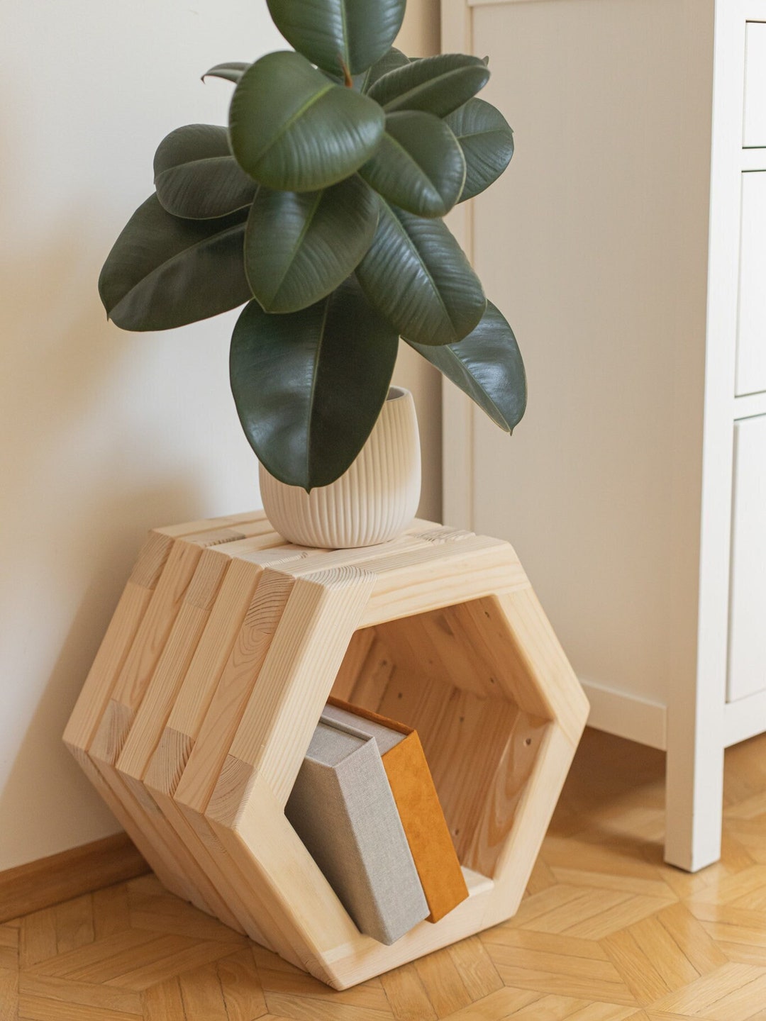 Hexagonal Planter for Flowers Wooden Pot in Hexagonal Shape - Etsy