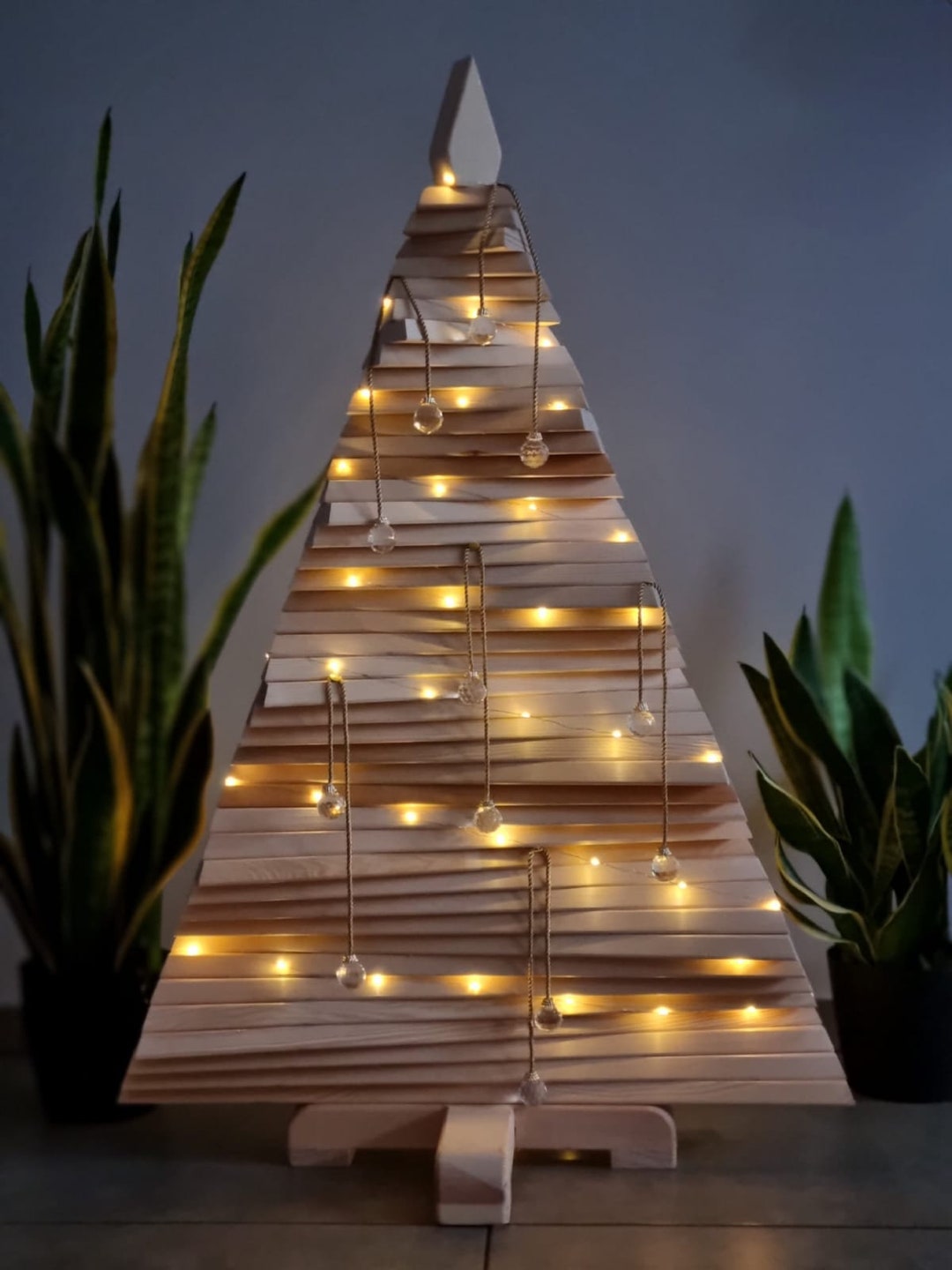 Christmas Tree Wood, Minimal Tree for Chrismas, Eco Holiday Tree for ...