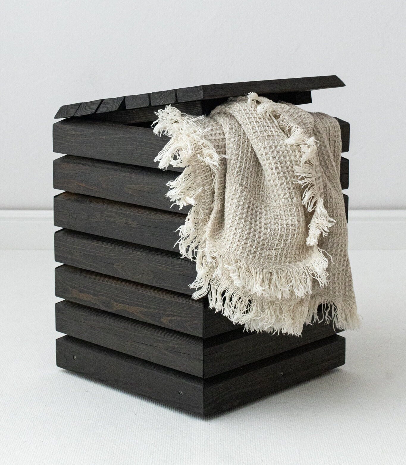 Indoor Storage Box With Seat, Wooden Box for Garden Equipment, Solid ...