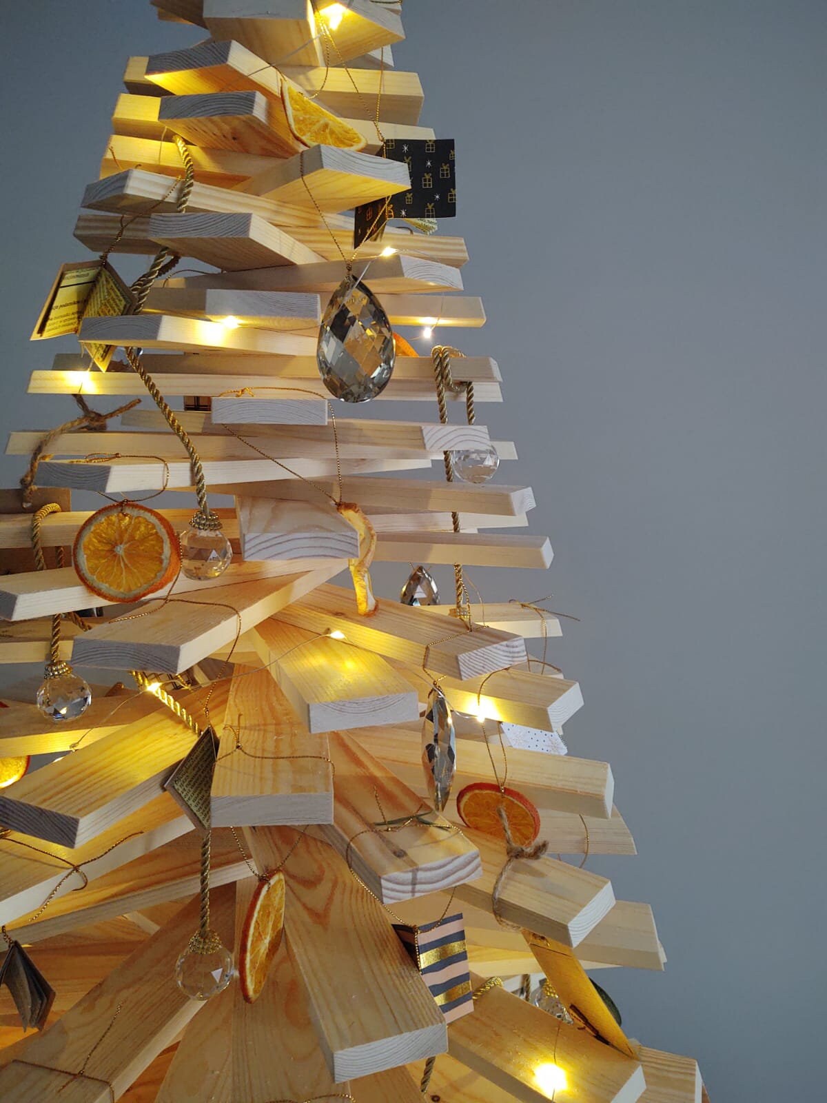 Christmas Tree Wood, Minimal Tree for Chrismas, Eco Holiday Tree for ...