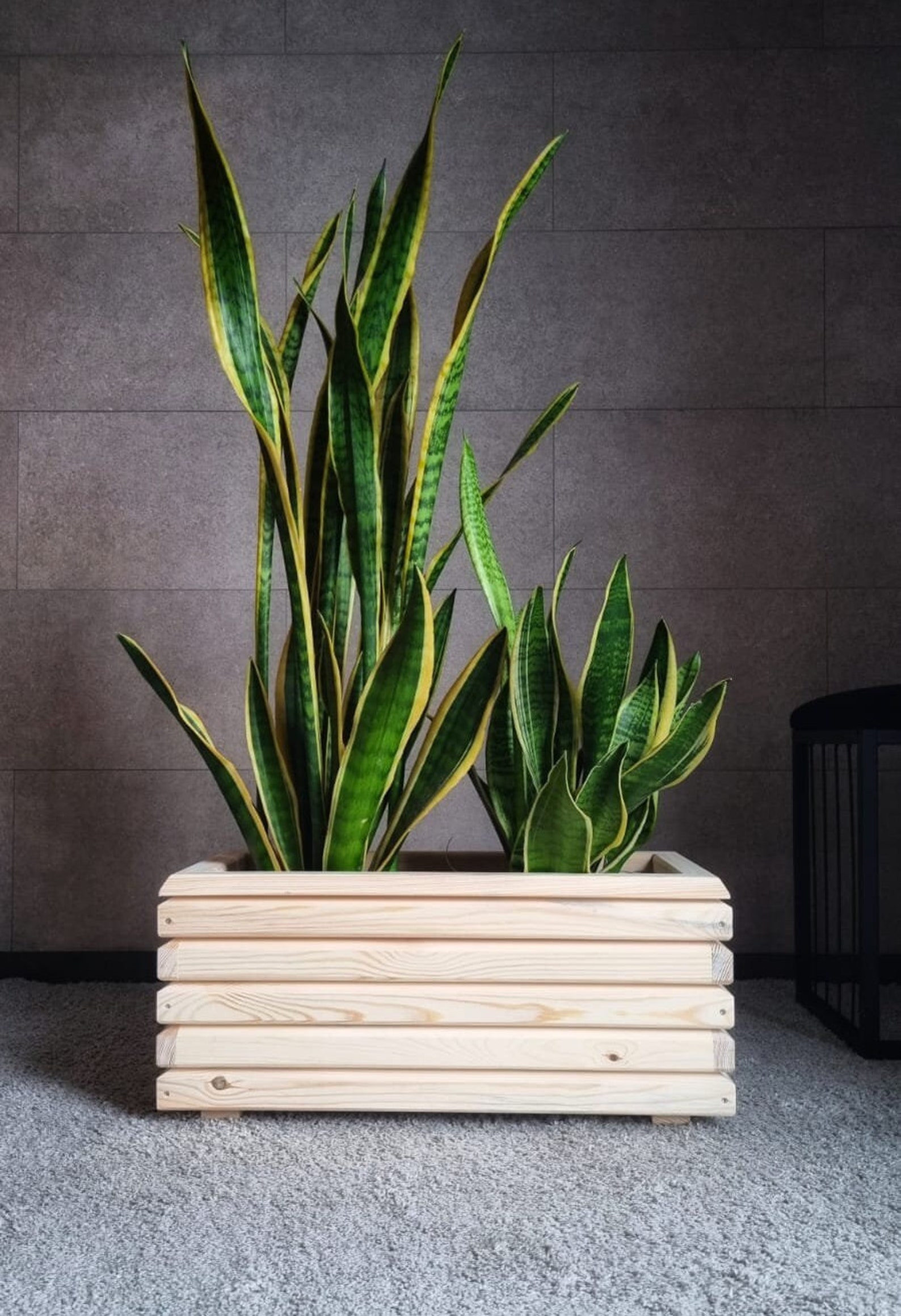 Extra Large Size Flower Container, Wooden Pot for Flowers, Farmhouse ...