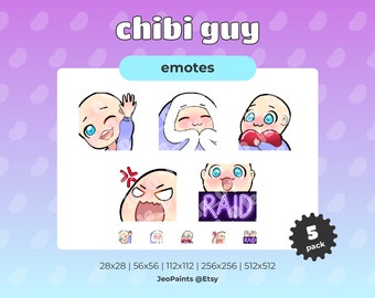 Bald Twitch Emotes - Etsy