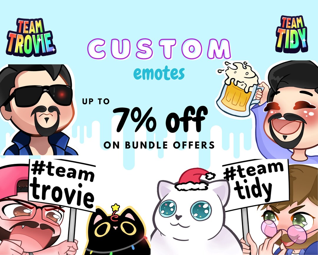 CUSTOM Emotes Static and Animated Emotes Customizable - Etsy Hong Kong