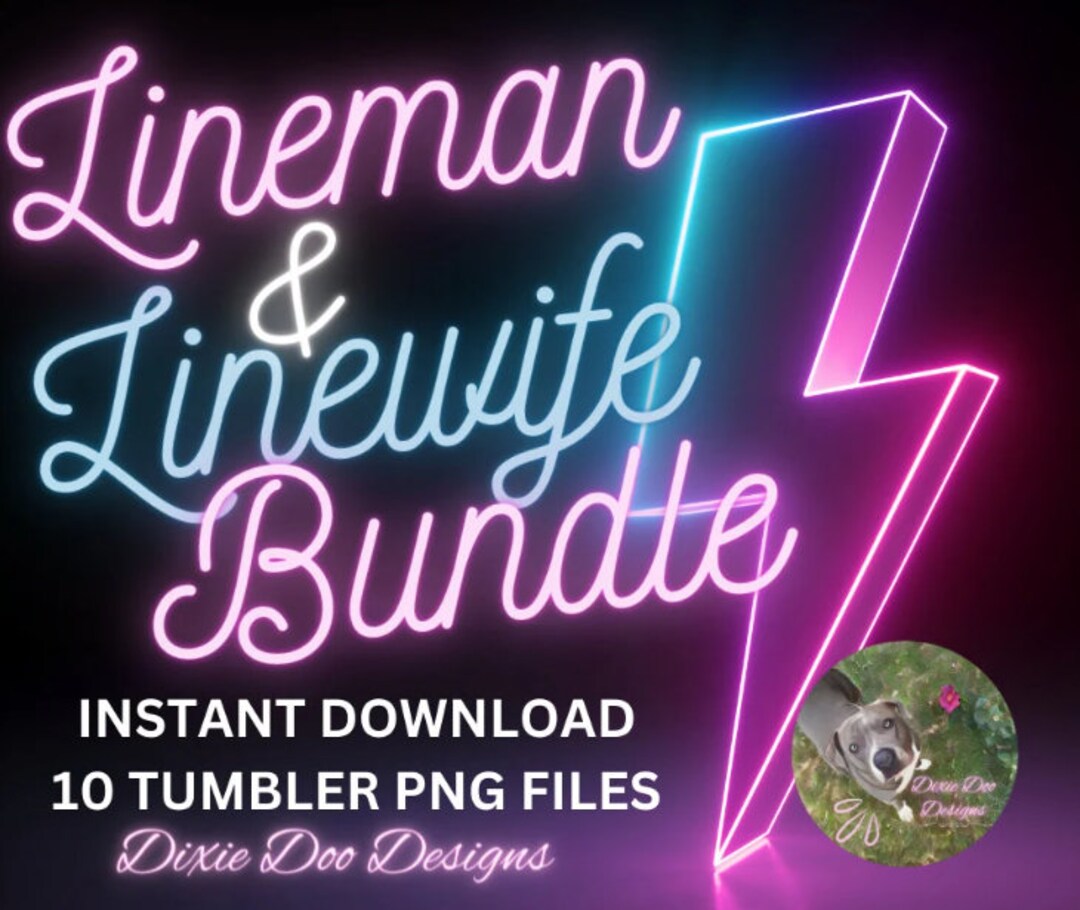 Lineman & Linewife Tumbler PNG Bundle 10 Designs! **DIGITAL DOWNLOAD ...