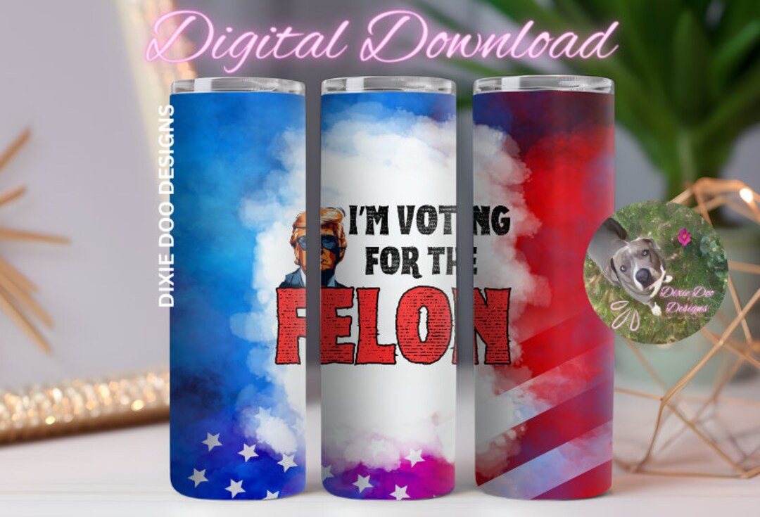 Trump Red, White & Blue Felon PNG **DIGITAL DOWNLOAD** - Etsy