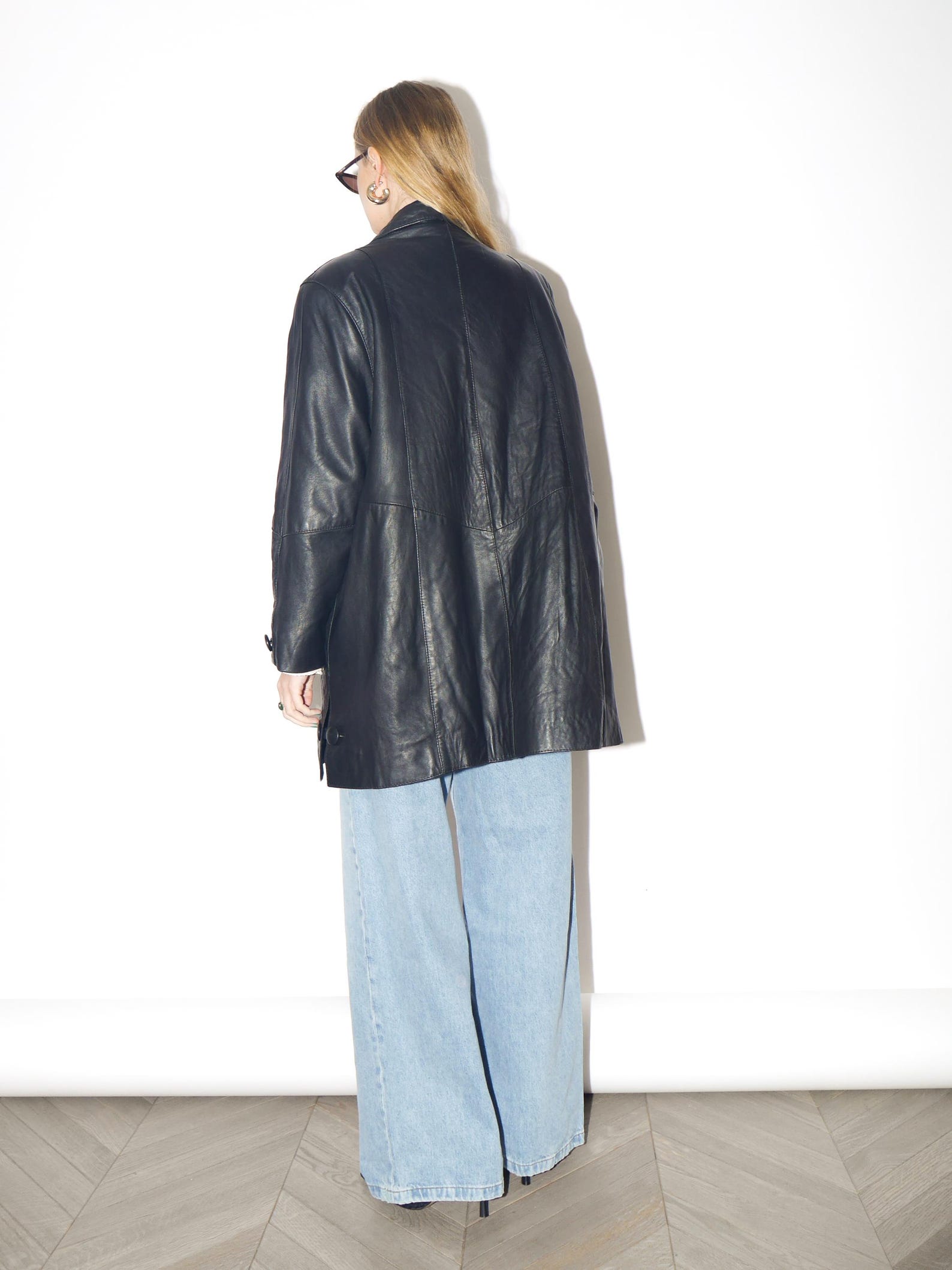 VINTAGE Black Leather Jacket From 1980s | Soft Retro Leather Jacket by ...