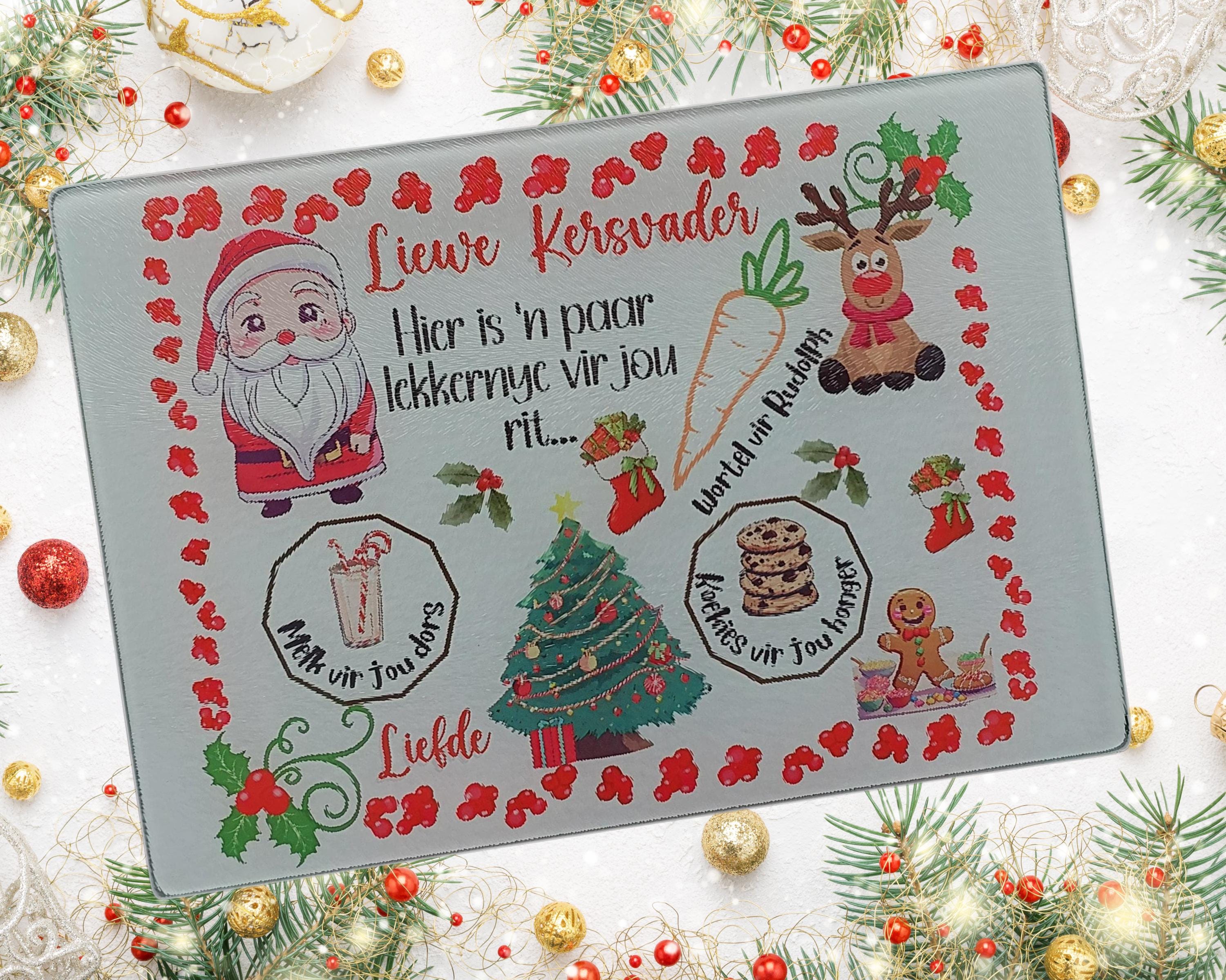 Personalized Santa Plate Design in Afrikaans | Digital Download ...