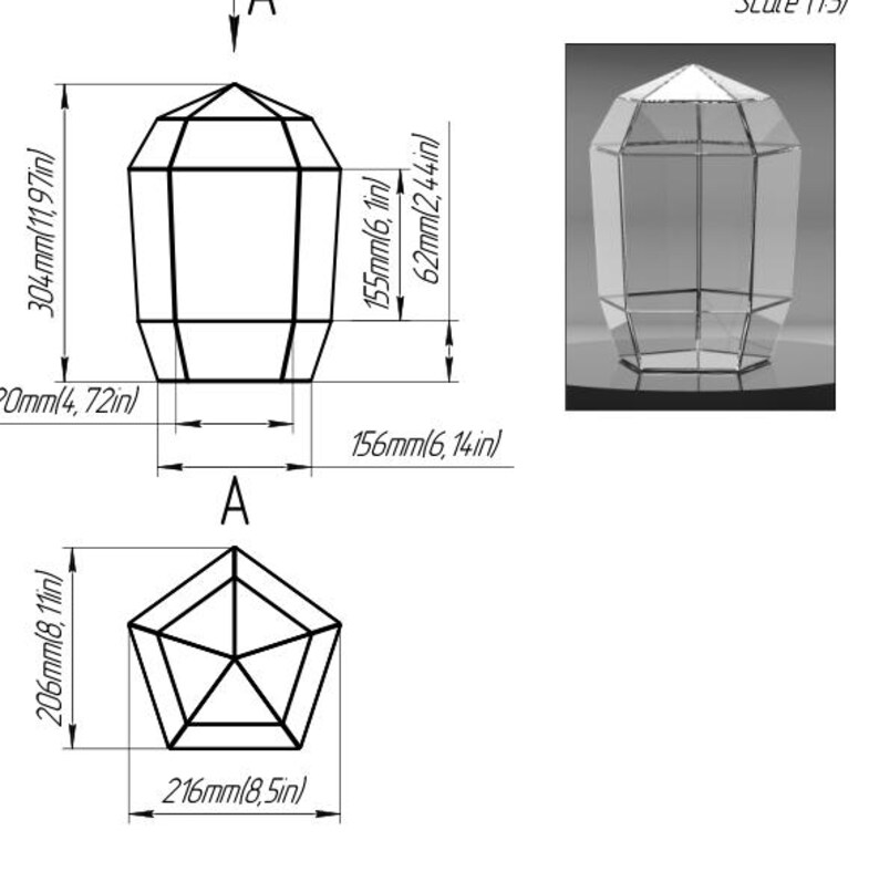 Digital Drawing for Printing! Stained Glass Terrarium. Project 342 (S ...