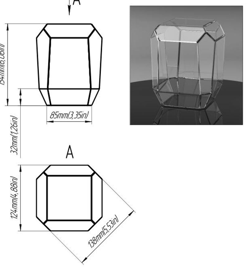 Digital Drawing for Printing! Stained Glass Terrarium. Project 199 - Etsy