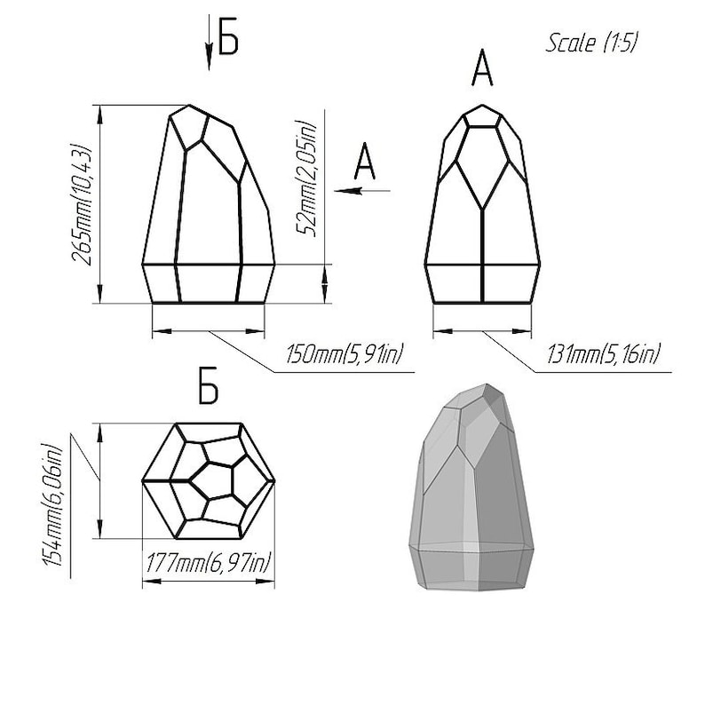Digital Drawing for Printing! Stained Glass Terrarium. Project 258 - Etsy
