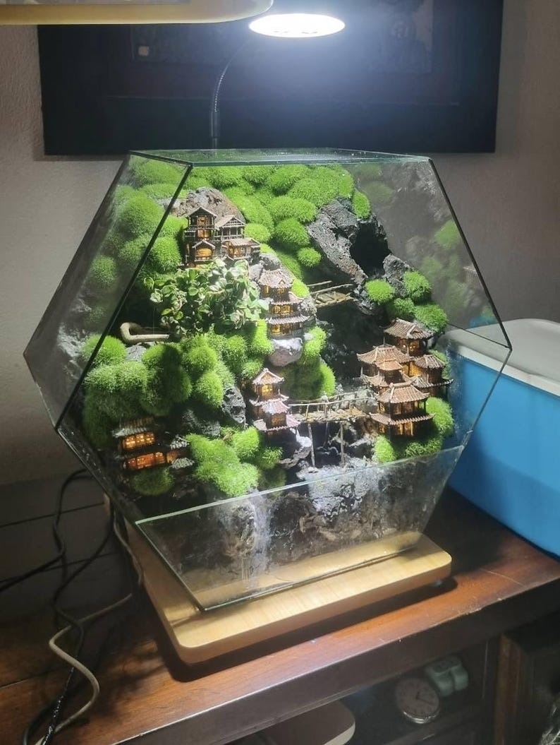 Digital Drawing for Printing! Stained Glass Terrarium. Project 206 - Etsy