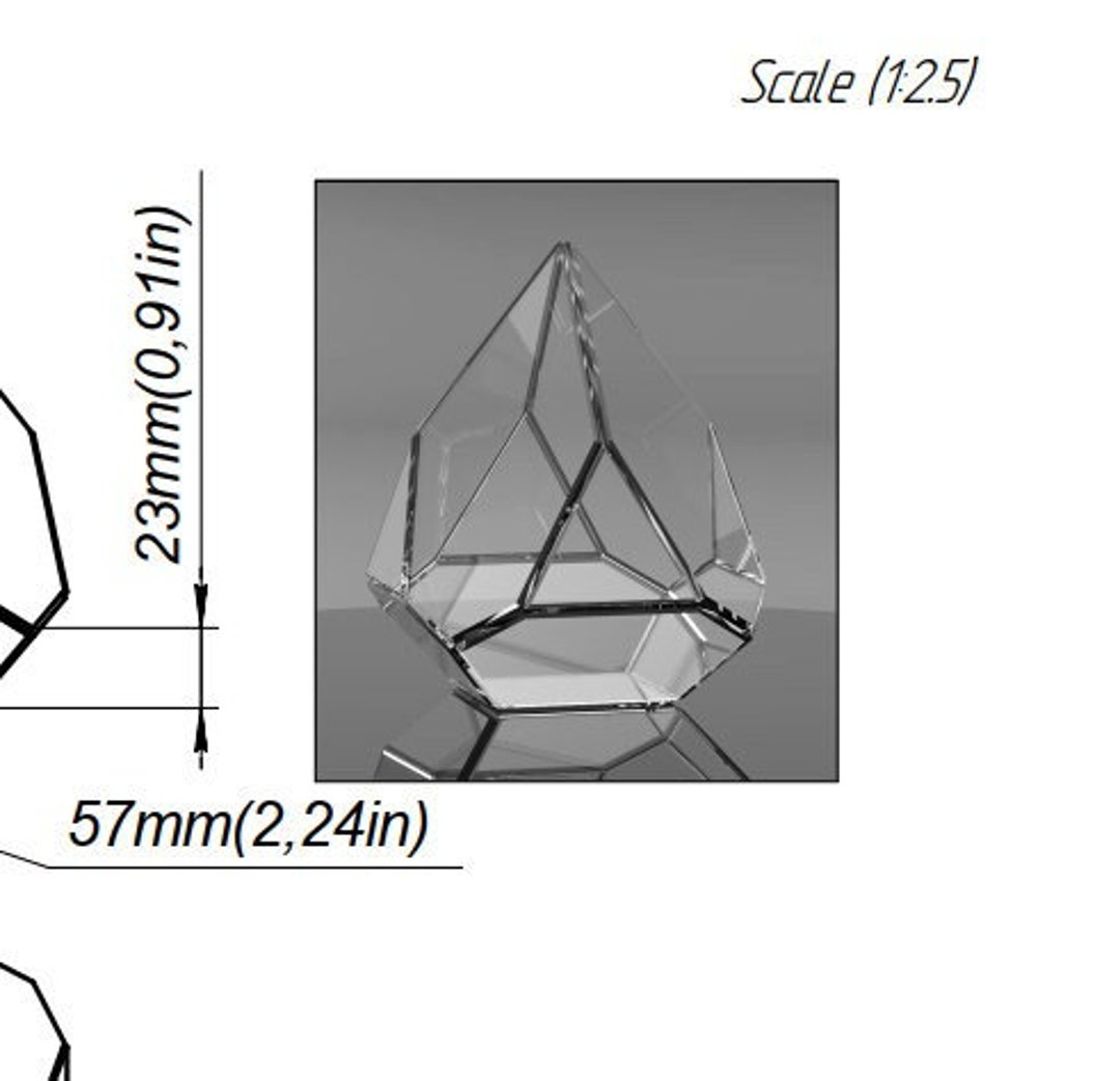 Digital Drawing for Printing! Stained Glass Terrarium. Project 323 - Etsy