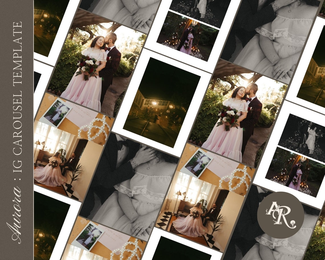 Instagram Carousel Template, Seamless Carousel, CANVA Template ...