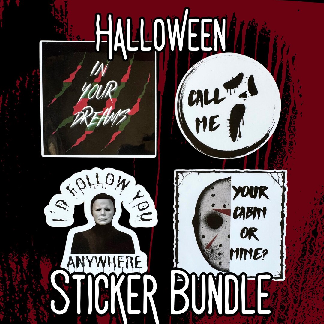 Funny Halloween Vinyl Stickers Dark Humor Vinyl Stickers True Crime ...