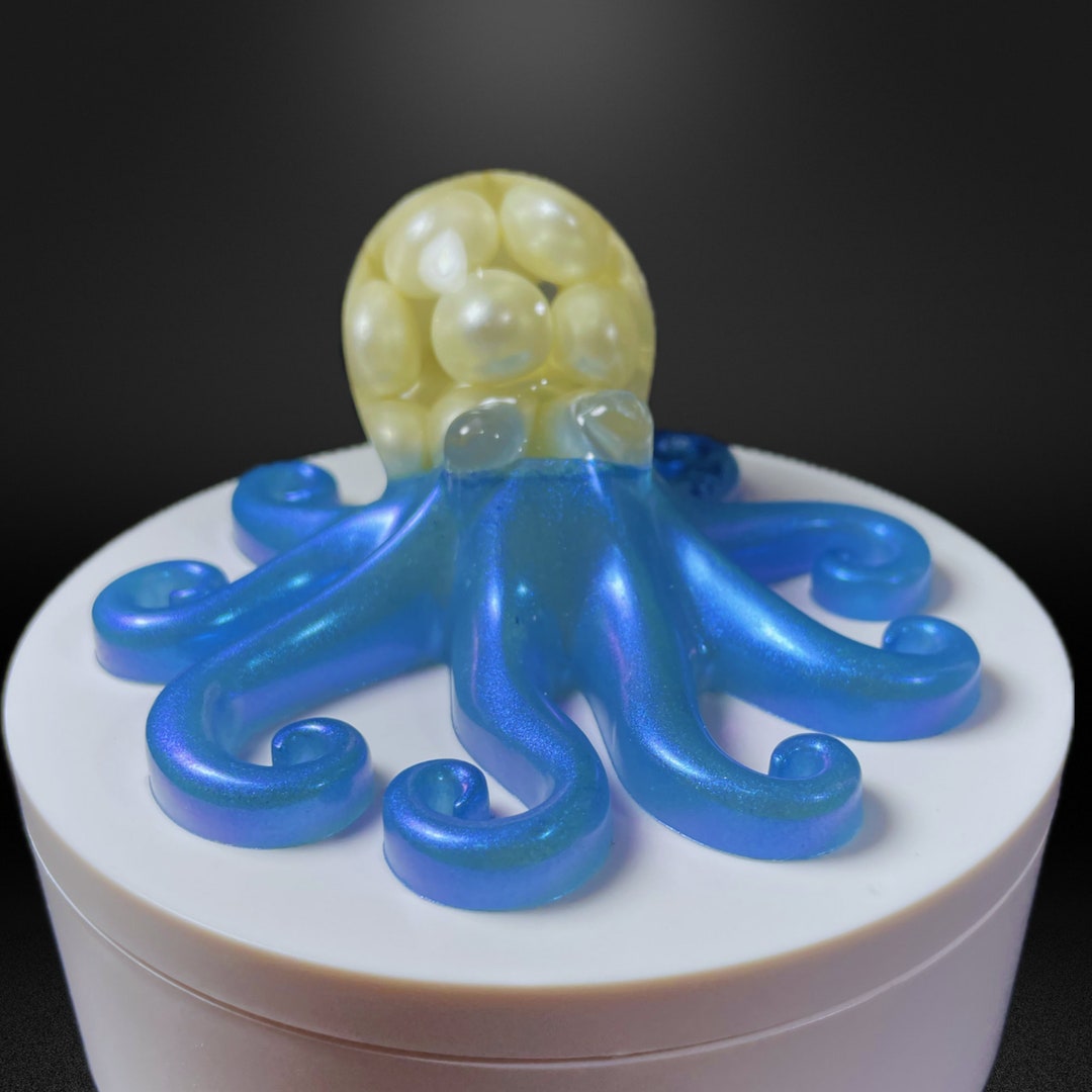 Pearl Color Shifting Epoxy Resin Octopus - Etsy