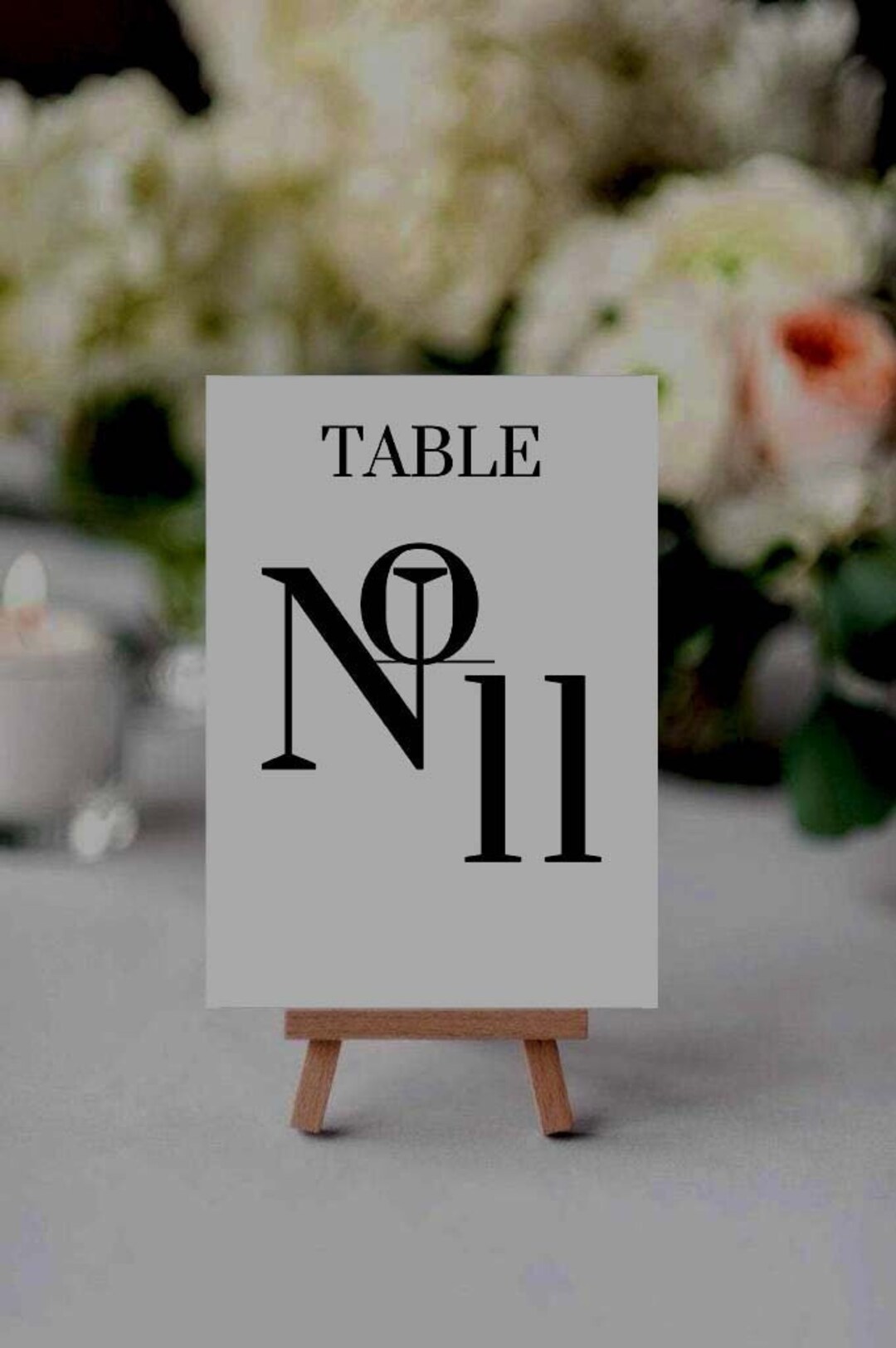 Printable Table Numbers- ELEGANT/MINIMALISTIC Style - Etsy