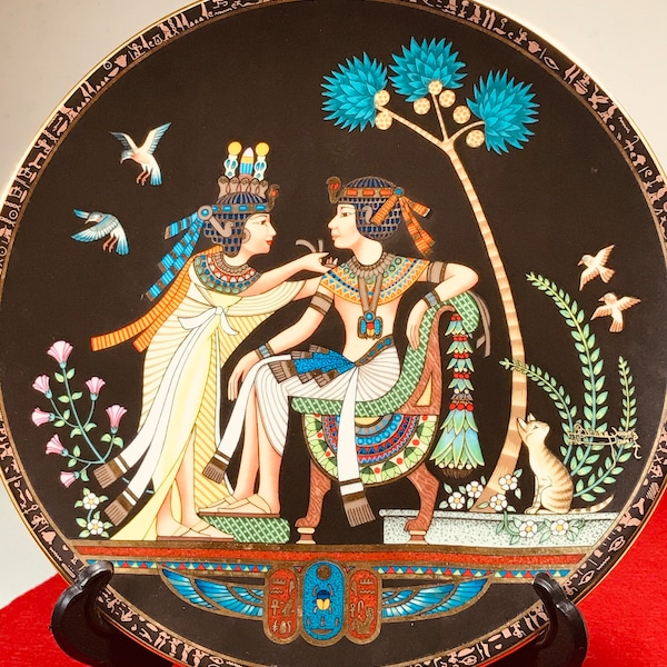 Porcelain Pharaoh Plate - Etsy