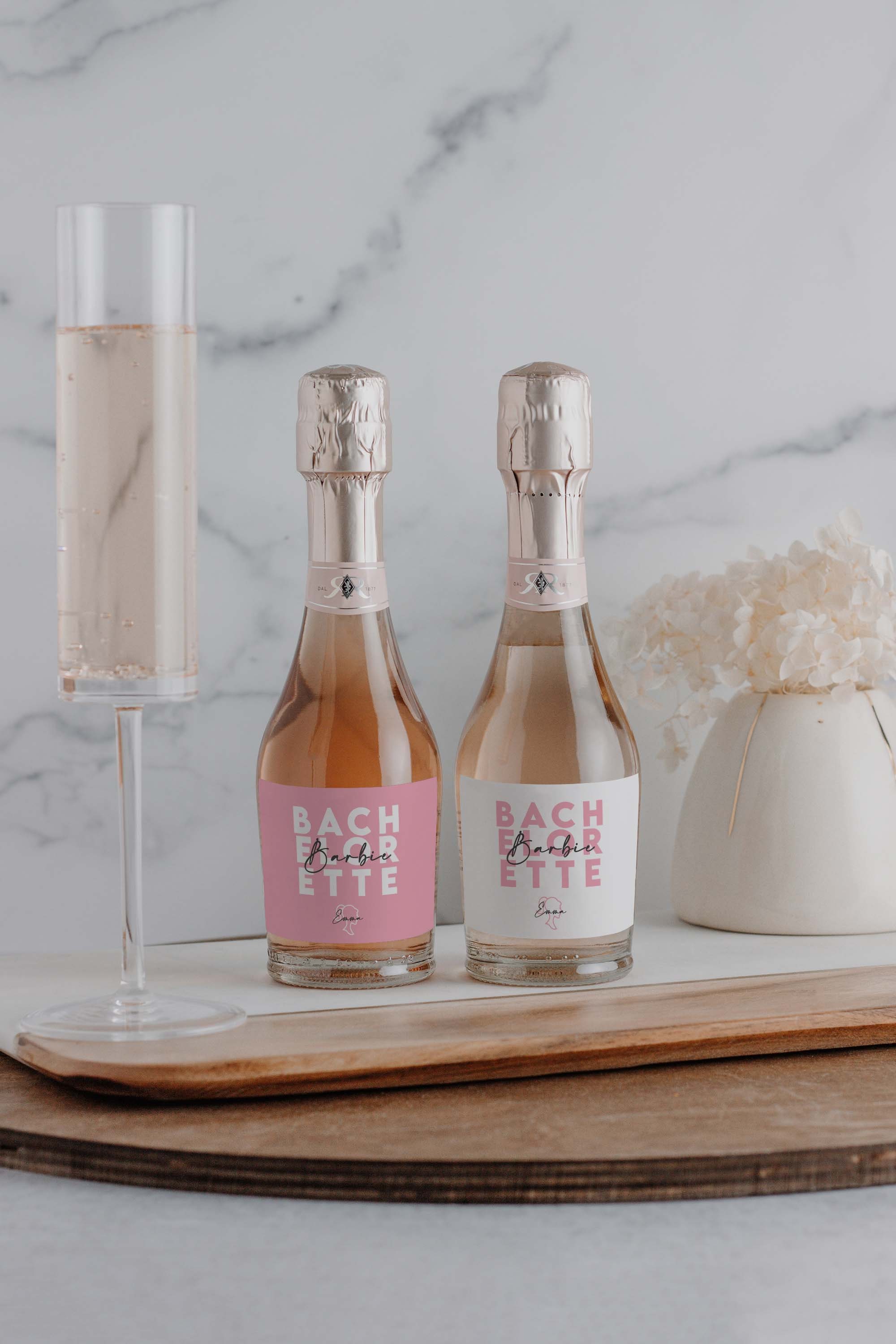 BASIC BARB Mini Wine Label Template, Babe and Bride Mini Wine Label ...