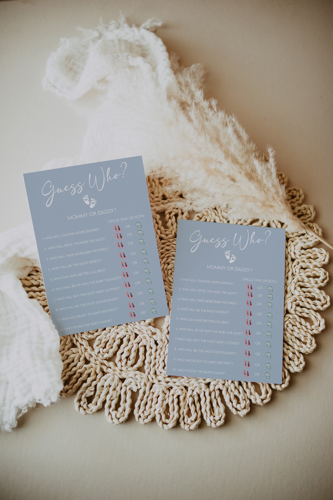 Guess Who Baby Shower Game, Baby Shower Printable Games, Baby Game ...