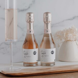 Last Disco Mini Wine Label Template, Last Disco Bachelorette Mini Wine ...