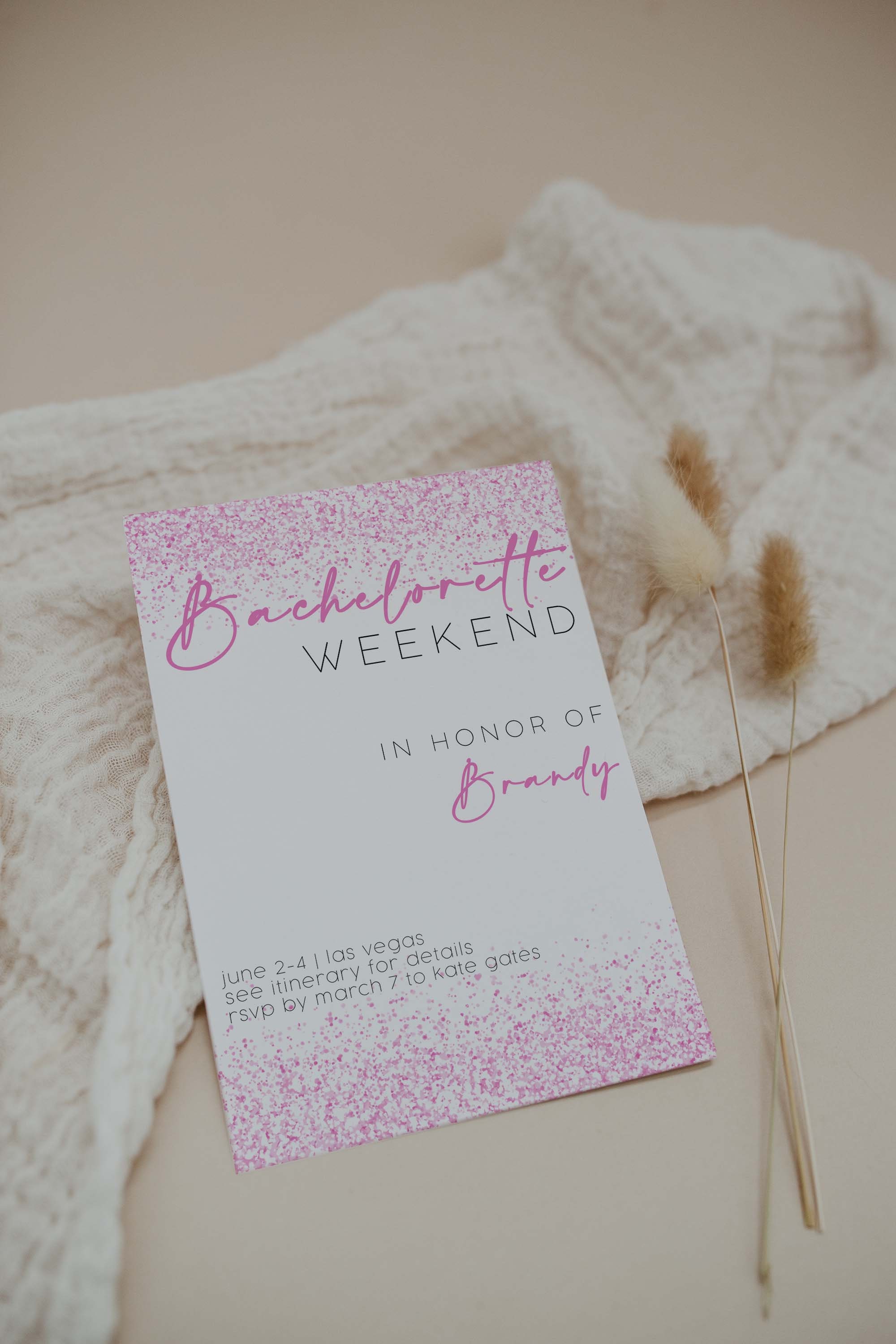 Bachelorette Invitation Template Bachelorette Itinerary - Etsy