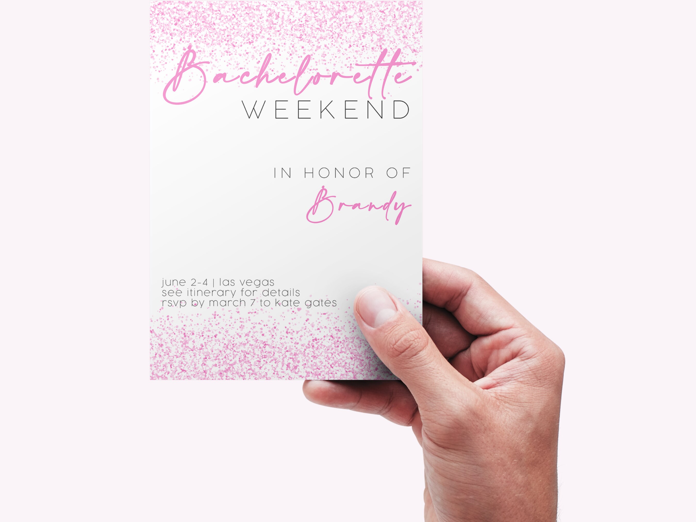 Bachelorette Invitation Template Bachelorette Itinerary - Etsy