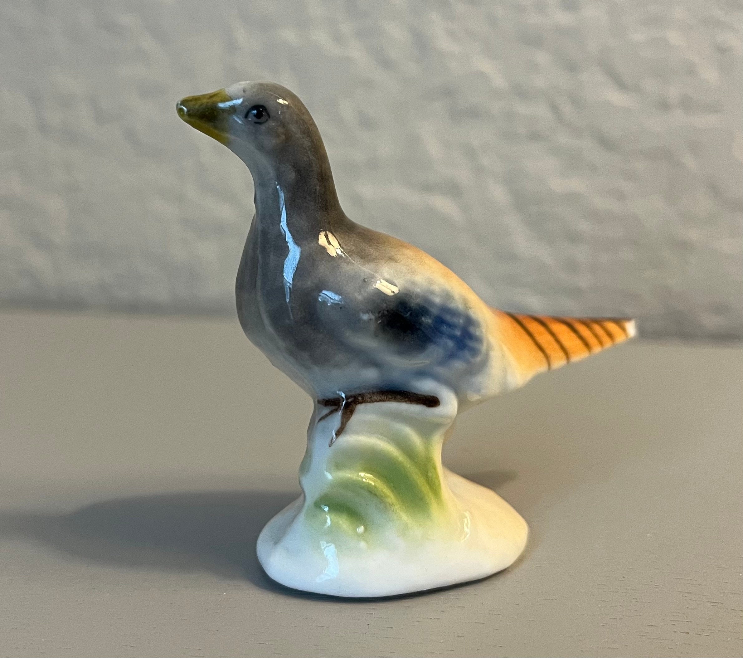 Vintage Miniature Ceramic Birds Set of 3 Variety of Birds please Read ...