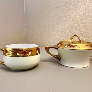 EPIAG Royal Czechoslovakia Art Deco Tea Set: Gold Butterfly Design - Etsy