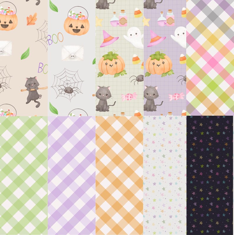 Cute Halloween Watercolor Clipart, Pumpkin, Witch, Vampire, Mummy, Kids ...