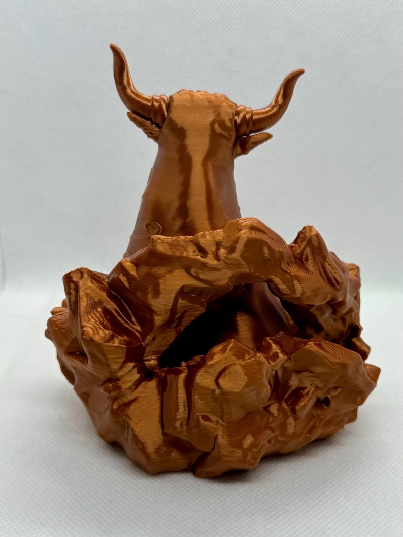 Taurus Zodiac Sign Statue | 3D Printed, Astrology Figure, Star Sign ...