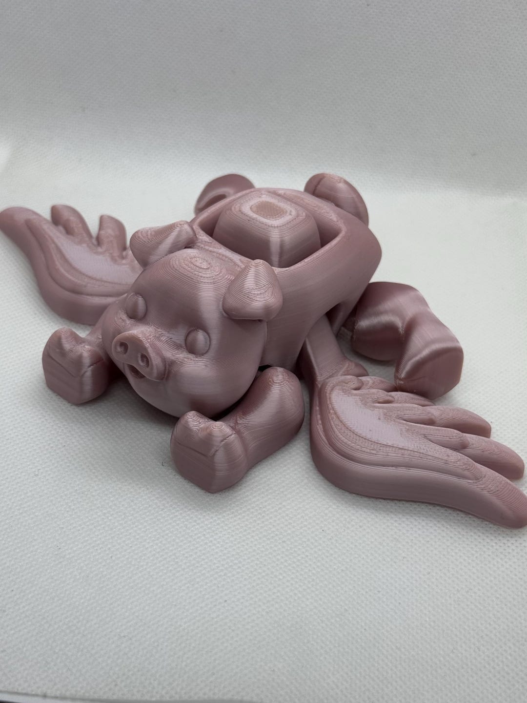 Flying Pig With Flapping Wings | 3D Printed, Plastic Desk Toy, Fidget ...