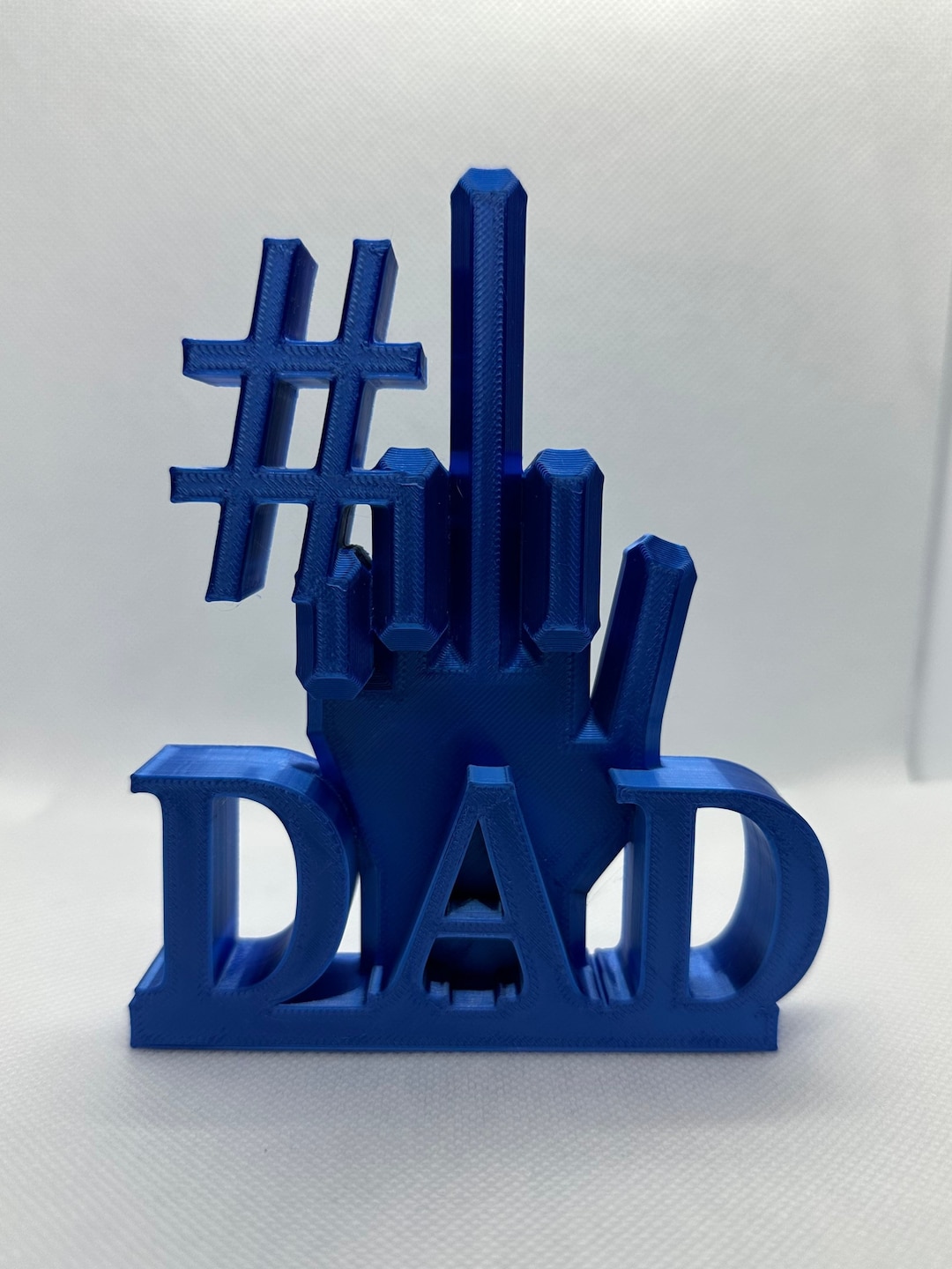 Number 1 Dad Middle Finger Ornament | Humour Figurine, Father Award ...