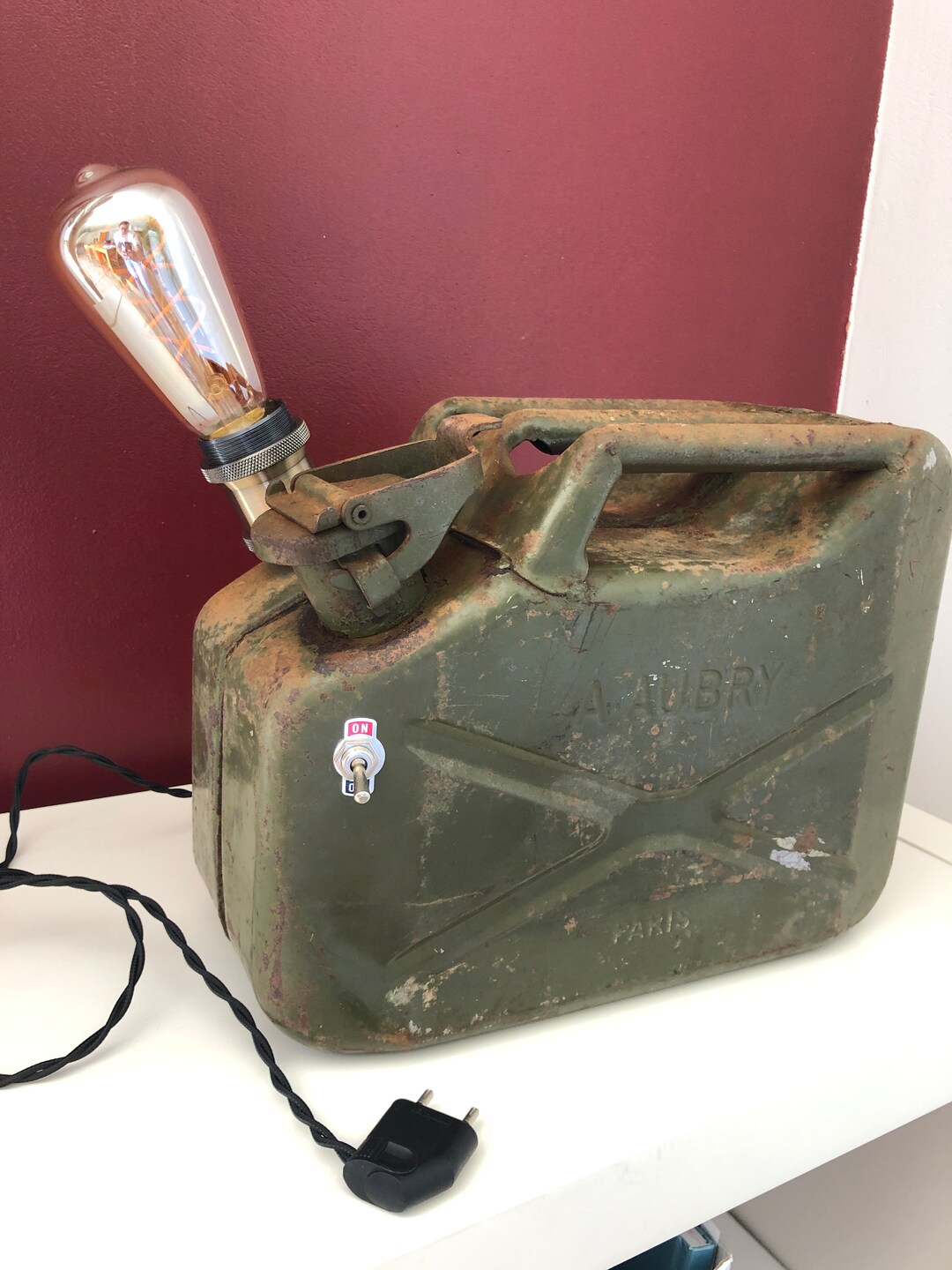 Vintage Jerrycan Lamp - Etsy