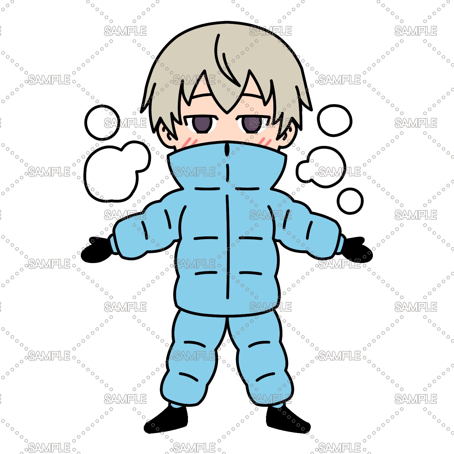 JJK Stickers winter-themed - Etsy UK